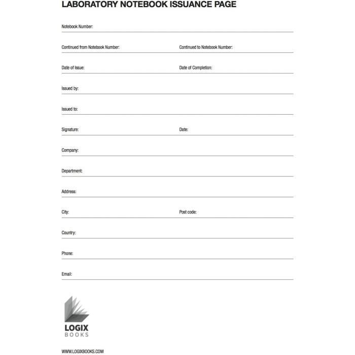 BPL-GLP Cahier de Laboratoire-Laboratory Notebook, A4, Petits Carreaux ...