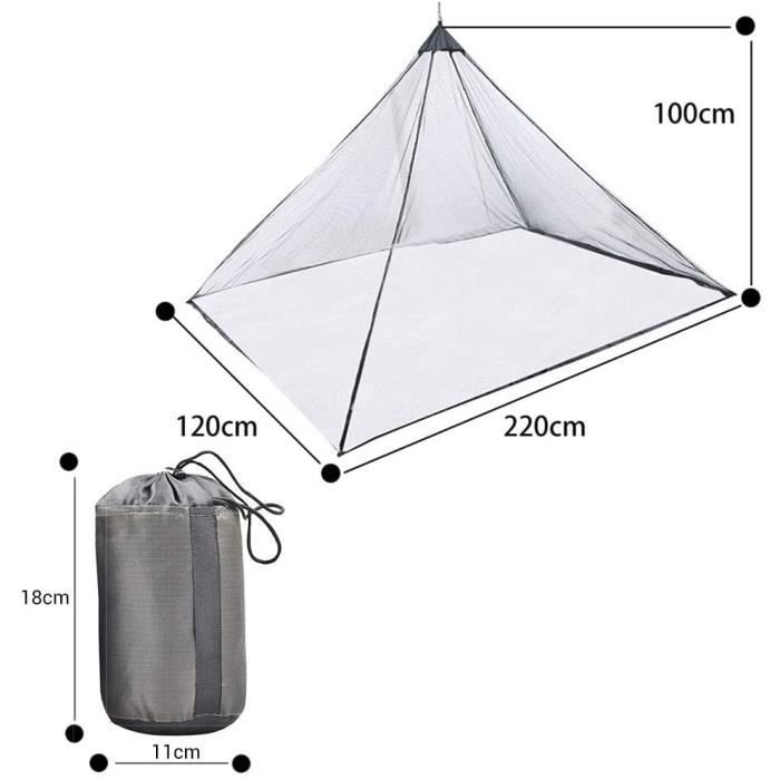 Linoni Moustiquaire ultra-légère en forme de pyramide d'été pour ...