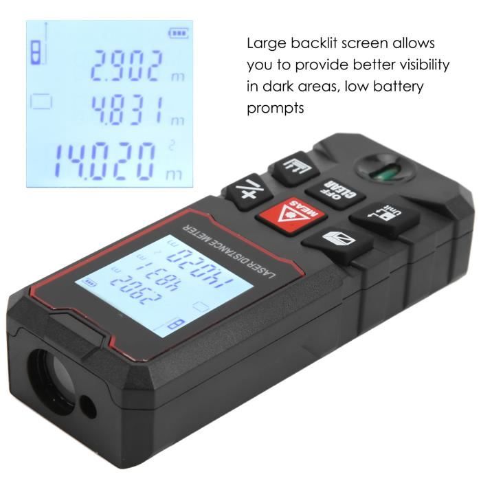 SALALIS Mesure au laser RICHMETERS Mètre de Mesure de Distance Laser ± ...