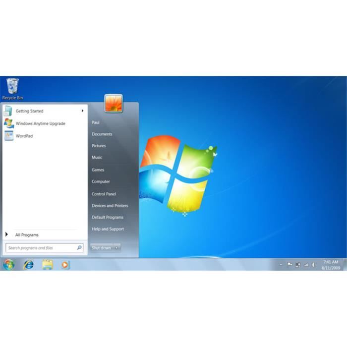 Microsoft Windows 7 Édition Familiale Basique 32/64 bits SP1 Licence ...