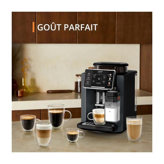 KRUPS Sensation Lait M85, Machine à café automatique, 3 recettes cafés ...