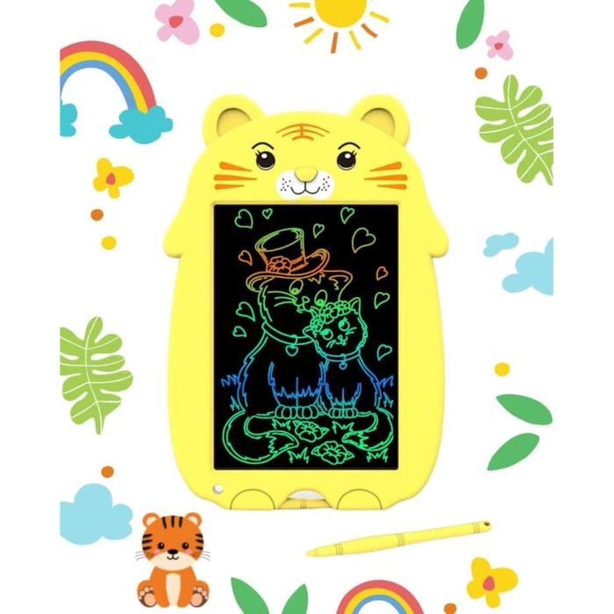 Tablette Dessin Enfant Jouet Ardoise Magique Cadeau Graphique Tablette DÉcriture Coloré 
