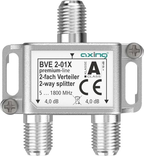 BVE 2-01X Répartiteur 2 Voies 4 DB 5-1800 MHz TV Data Internet Télévision par câble.[Q1029 ...