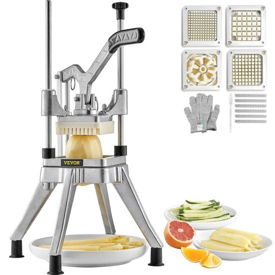 VEVOR Professional Manual Vegetable Cutter Multifunction 4 Blades ...