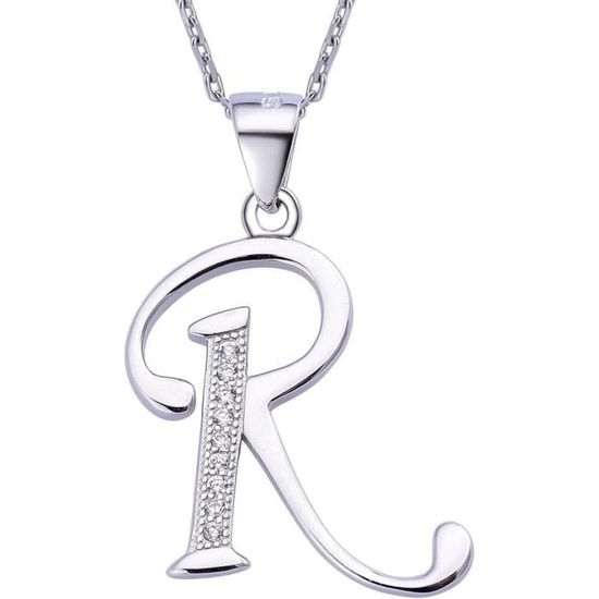 Lynn Collier Avec Pendentif En Forme De Lettre Initiale Argent 925 ...