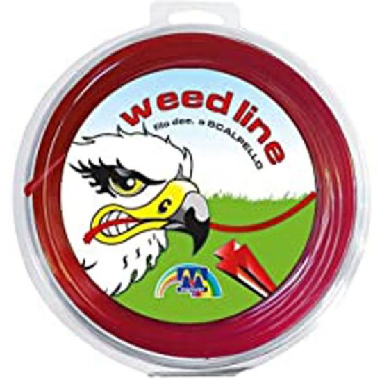 Fin585 Fil Débroussailleuse, 60 M, Rouge - Cdiscount Jardin
