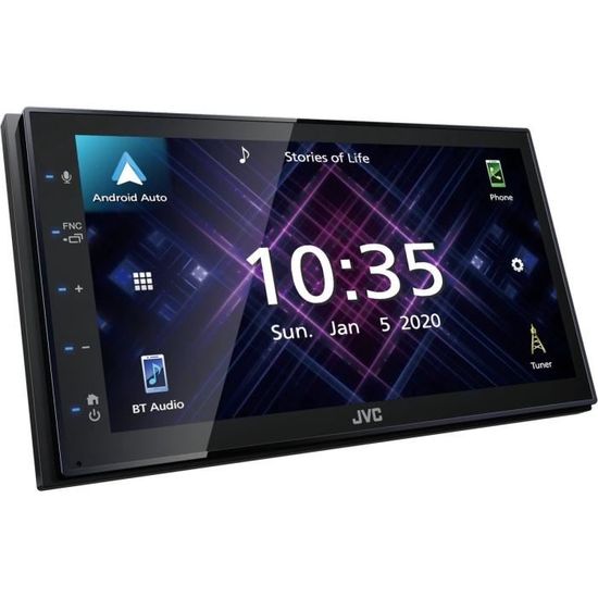 Autoradio - JVC - KW-M560BT - Bluetooth - Double-Din - Écran HD 6,8 pouces - Cdiscount Auto