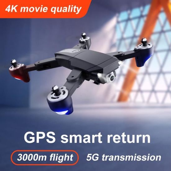 Drones avec caméra-6k FPV Drones avec étui de transport, longue ...