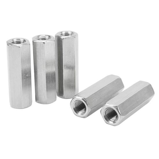 Écrou d'accouplement hexagonal - SHIPENOPHY - M12x1.75 L60mm - Acier ...