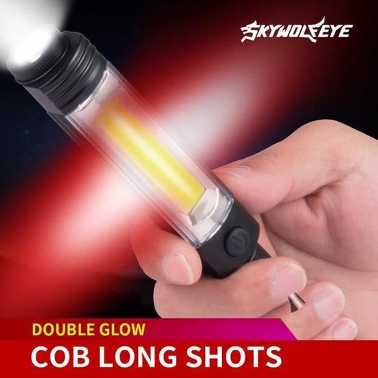 LAMPE ELECTRIQUE Multifunction 1000 Lumen COB LED Slim Work Light Lamp ...