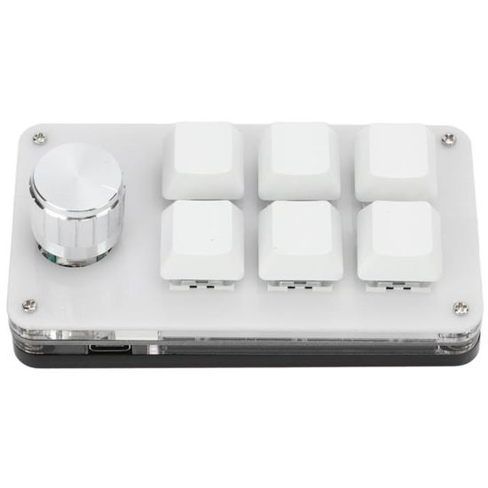 Zerone mini clavier de jeu mécanique Clavier mécanique à une main ...