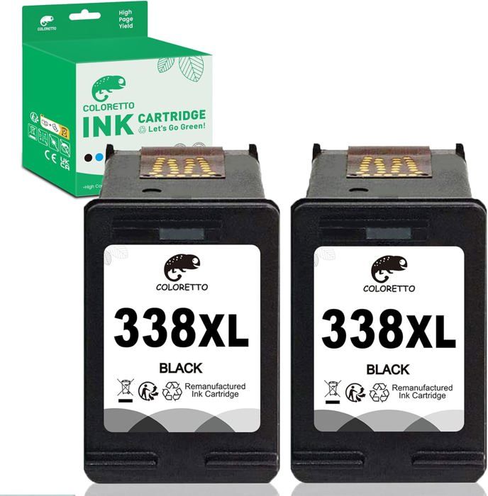 338Xl Cartouches D'Encre Remanufacturées Pour Hp Cartouche 338 Xl ...