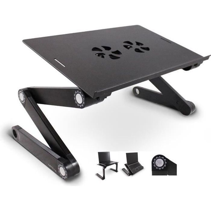 Support refroidisseur pour PC portable - keeper - Pied réglable - Pour ...