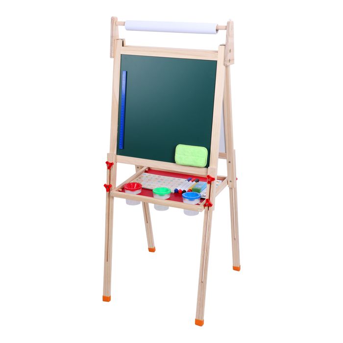 FLASIDU Tableau à dessin en bois double face pour enfants - Tableau ...