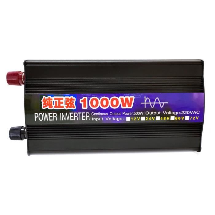 1000W 12V à 220V-Onduleur À Onde Sinusoïdale Pure 2000W 3000W 4000W Puissance Solaire Voiture ...