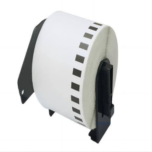 Dimensions : 62 mm x 30,48 m (L x L) - noir sur jaune, compatible avec ...