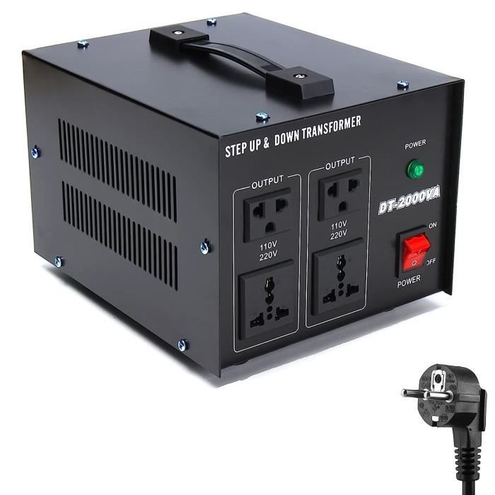 Transformateurs Électriques - Transformateur Tension 2000w 230v Vers 110v Step Up And Down ...