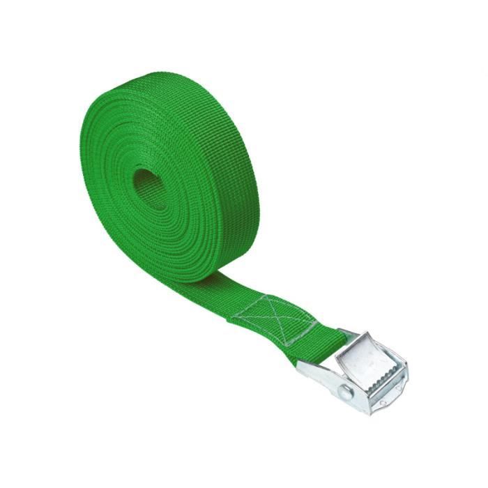 Vert - Sangle d'arrimage à cliquet solide, 2.5m x 25mm, corde de ...