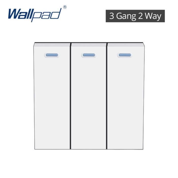 Cadre en verre pour lampe murale,interrupteur à bouton,prise de courant ...