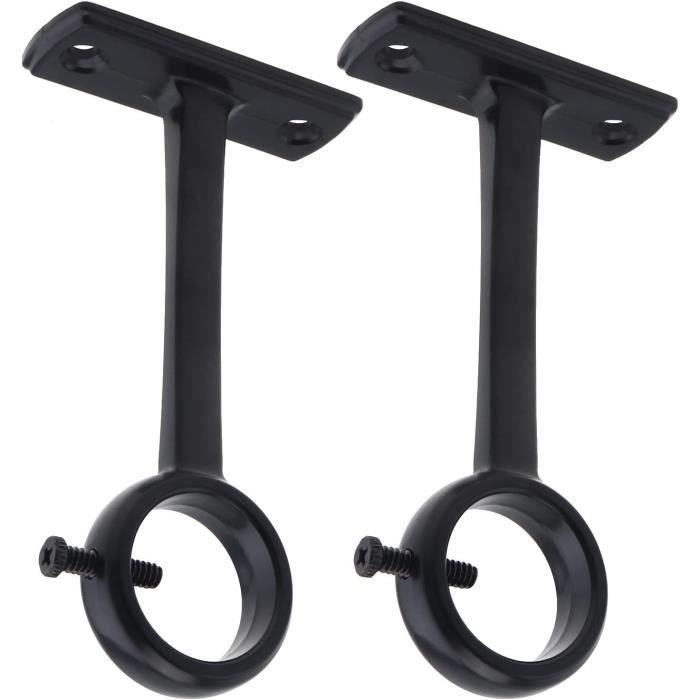 Supports de Tringle à Rideaux, 2 Pièces Aluminium Support Tringle ...