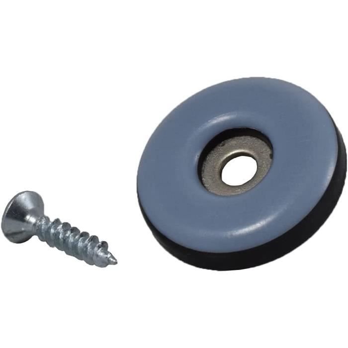 32 x Patin glisseur en teflon avec vis - 25 mm - rond - patins pour ...