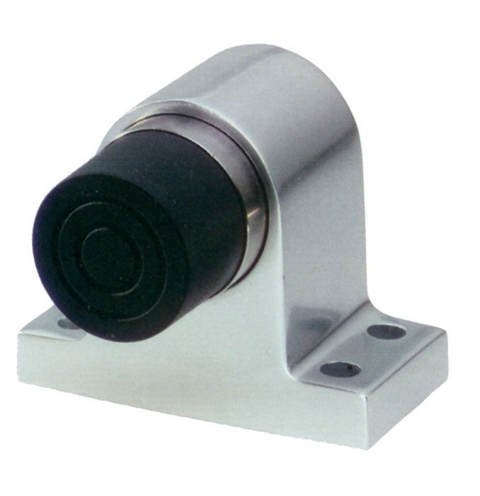 Butoir de sol argent série lourde à ressort et blocage + tige de ...