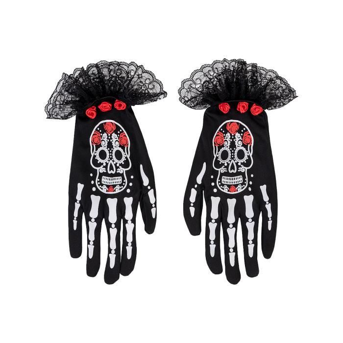 Déguisement Enfant Accessoires 123291 FUNIDELIA Gants Catrina fille ...