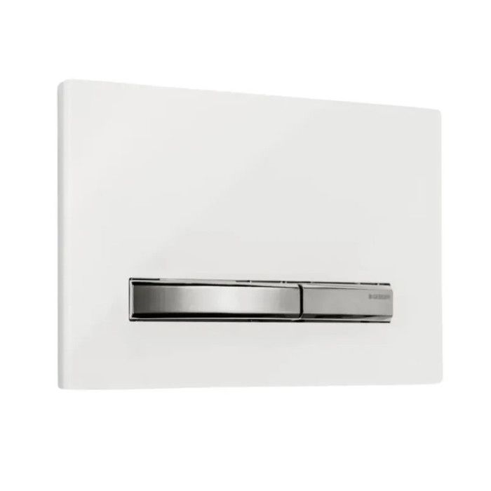 Plaque de commande Geberit Sigma50, rinçage double touche, blanche et ...
