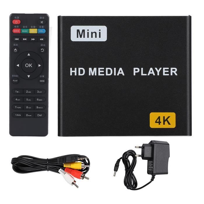 Lecteur numérique HURRISE - Prise EU - 4K Full HD - HDMI USB SPDIF ...