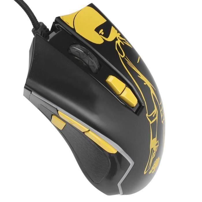 Perfect-Souris de jeu souris filaire RVB M762 souris de jeu haute ...