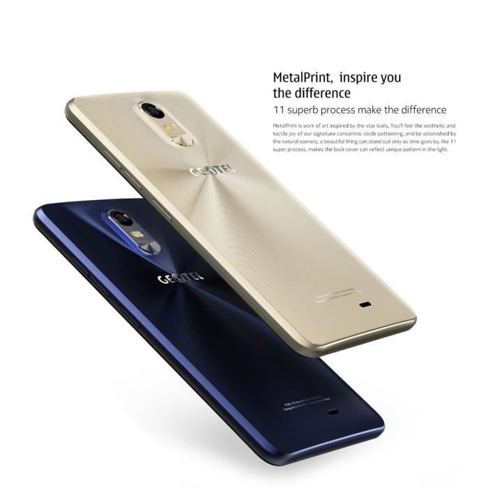 Geotel Note Smartphone 4G LTE téléphone 5.5 pouces écran HD IPS 1280 ...