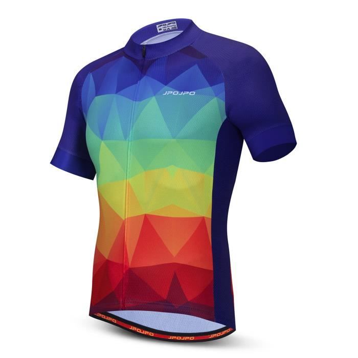 Maillot de cyclisme,Maillot de cyclisme pour hommes, haut de vélo ...