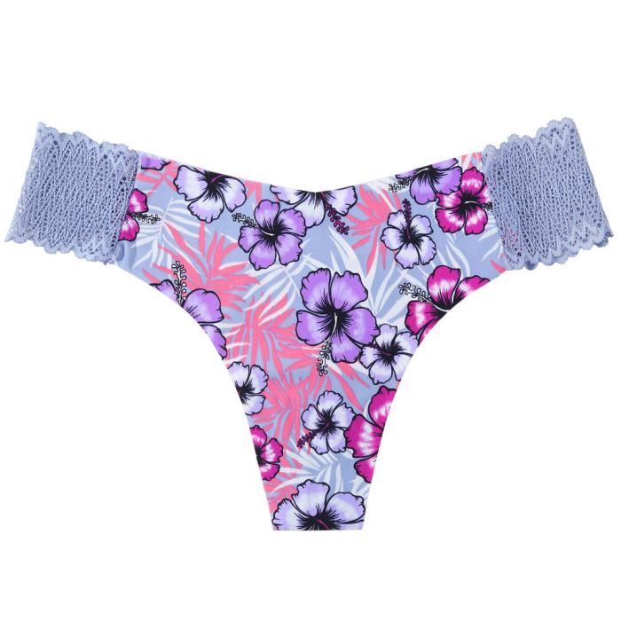 Culotte-slip,culotte Sexy en dentelle à fleurs pour femmes,taille basse ...