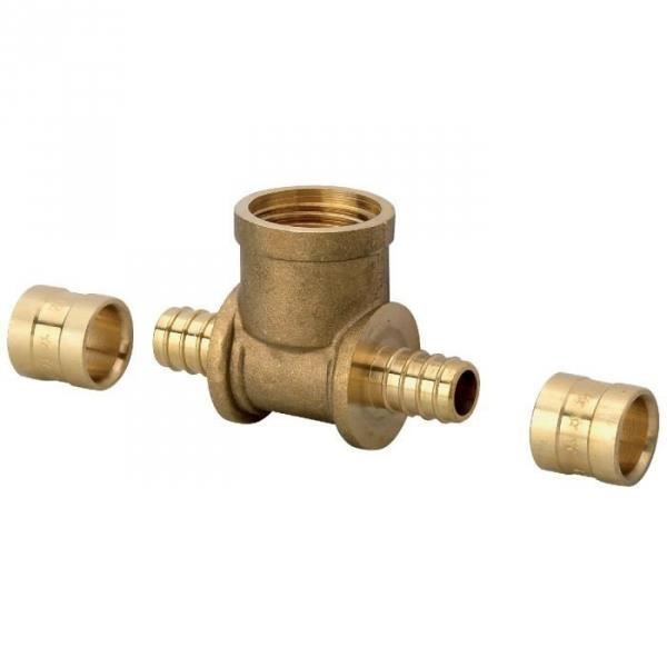 Raccord PER en T à glissement - PB TUB - F 1/2' - Ø 16 mm - Cdiscount Bricolage