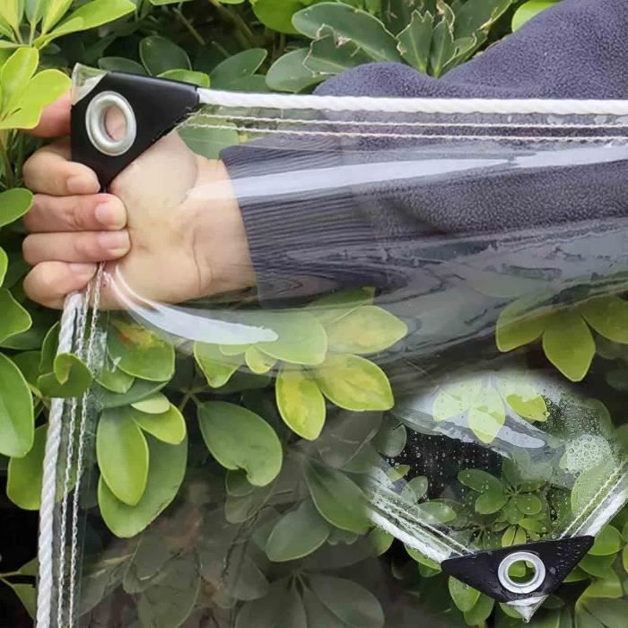 Bâche Transparente en Plastique,Bâche renforcée,Bâche de Protection ...