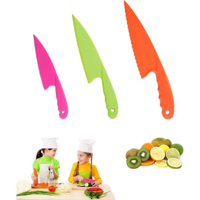 Couteau Enfant,Couteau Cuisine Enfant,Kiddy Cutter,Couteau Plastique ...