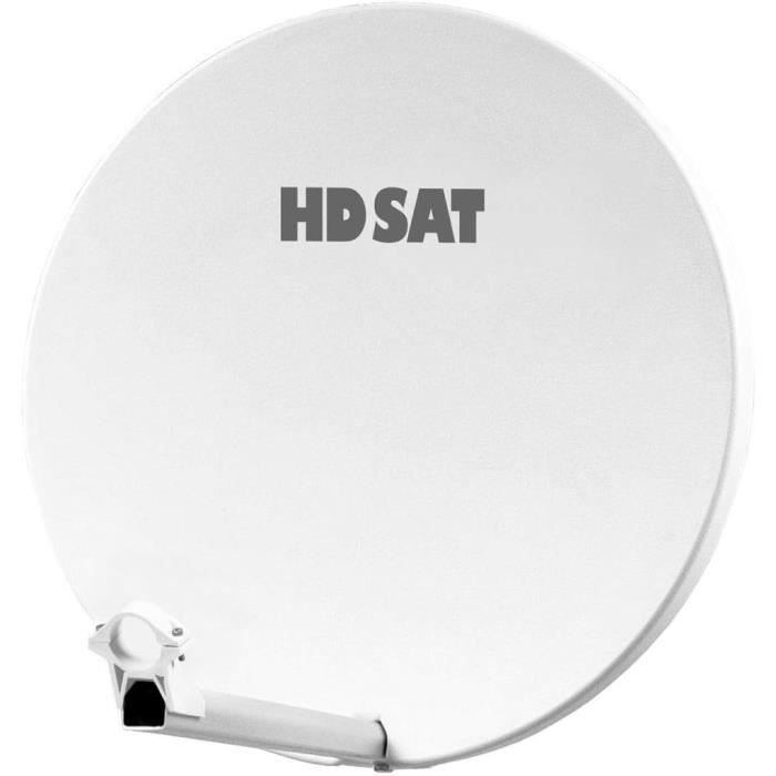 HDSAT Parabole Satellite Fibre Composite Blanche 60cm + Brides INOX Anti Corrosion119 ...