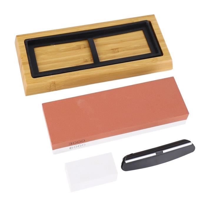 TMISHION Pierre à aiguiser les couteaux Pierre à Aiguiser Kit de Pierre à Aiguiser Couteau à ...