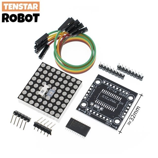 Circuits intégrés,MAX7219 DIY KIT--Module De Contrôle D'affichage Mcu ...