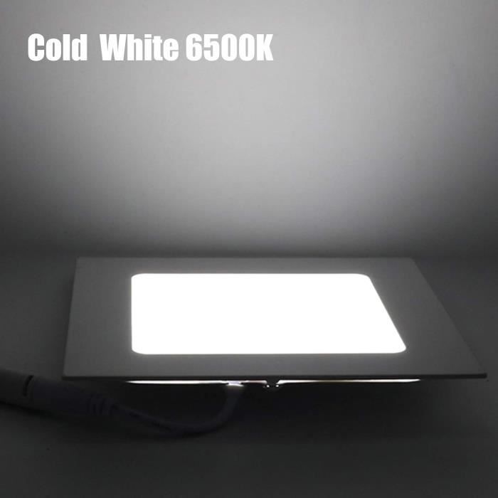 Panneau Led Carré Ultra Fin - Ca 110-220 V - 3 W - Blanc Chaud - Spot ...