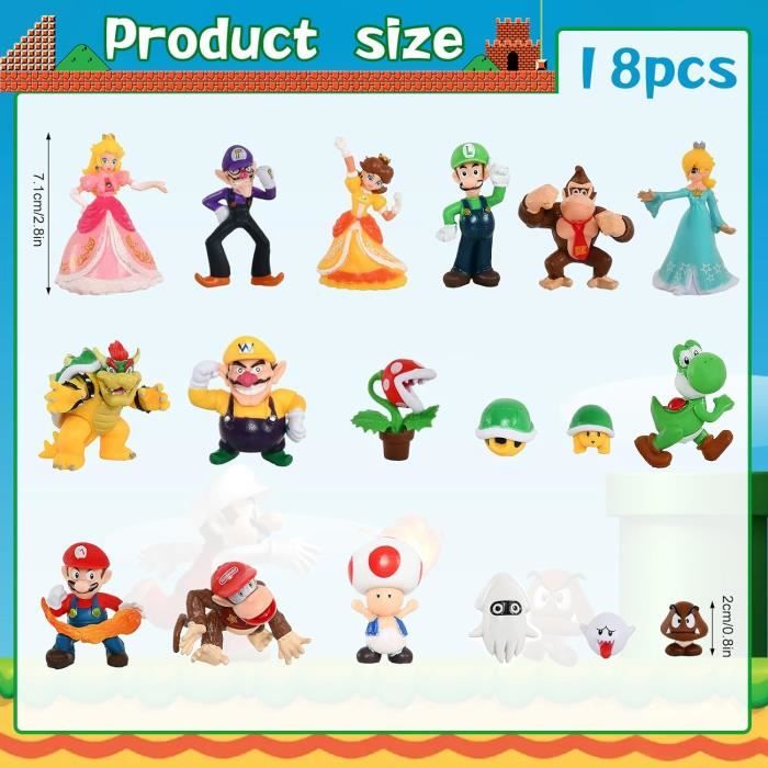 Figurine 18 Pièce Animation De Dessin Animé Mini Figurine Animation ...