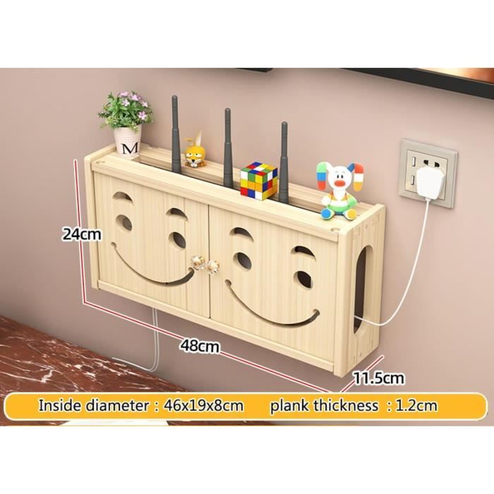 Rangement Box Internet Etagere Murale Tv Étagères Murales Adhésives ...