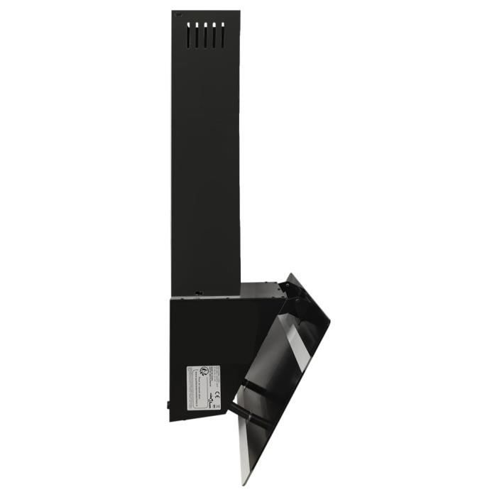 FAN-Hotte murale 90 cm Acier et verre trempé Noir-FAN51669 - Cdiscount ...