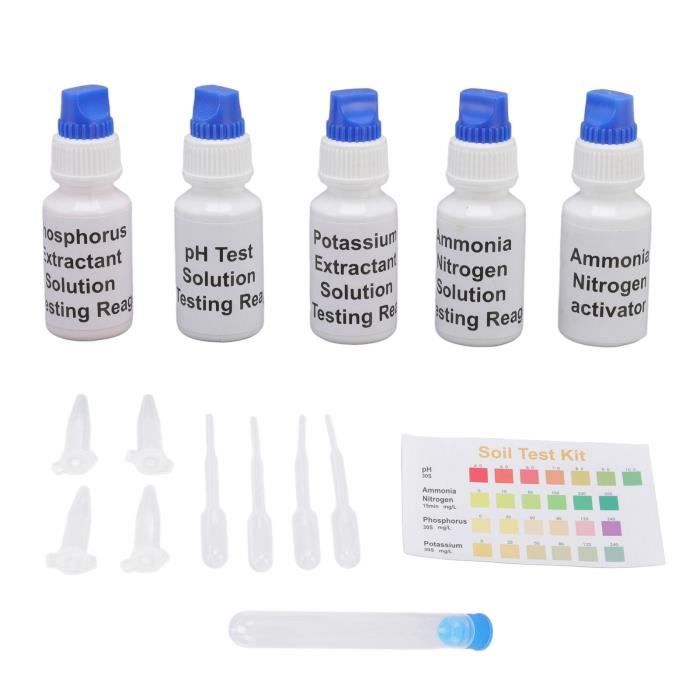 SWT Test de pH du sol,Kit d'analyse de sol PH Azote Phosphore Potassium ...