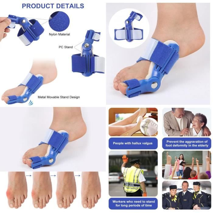 Séparateur d'Orteil,Orthèse Hallux Valgus,Écarteur d'Orteil,Protecteur ...