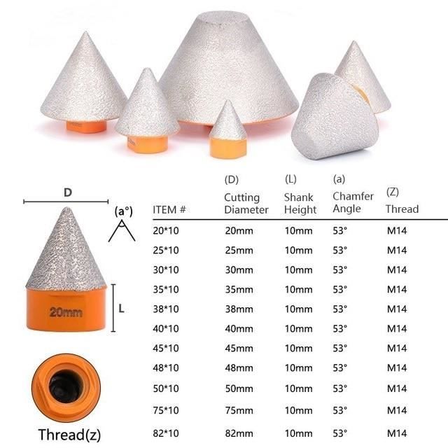 Mèches De Chanfrein Diamant - YWEI - Dia20-75mm - Pour Coupe-carrelage ...