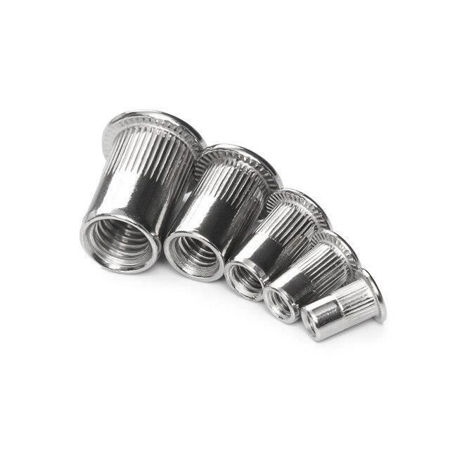 ECROU,--Kit de rivets filetés à tête plate en acier inoxydable, 150 ...