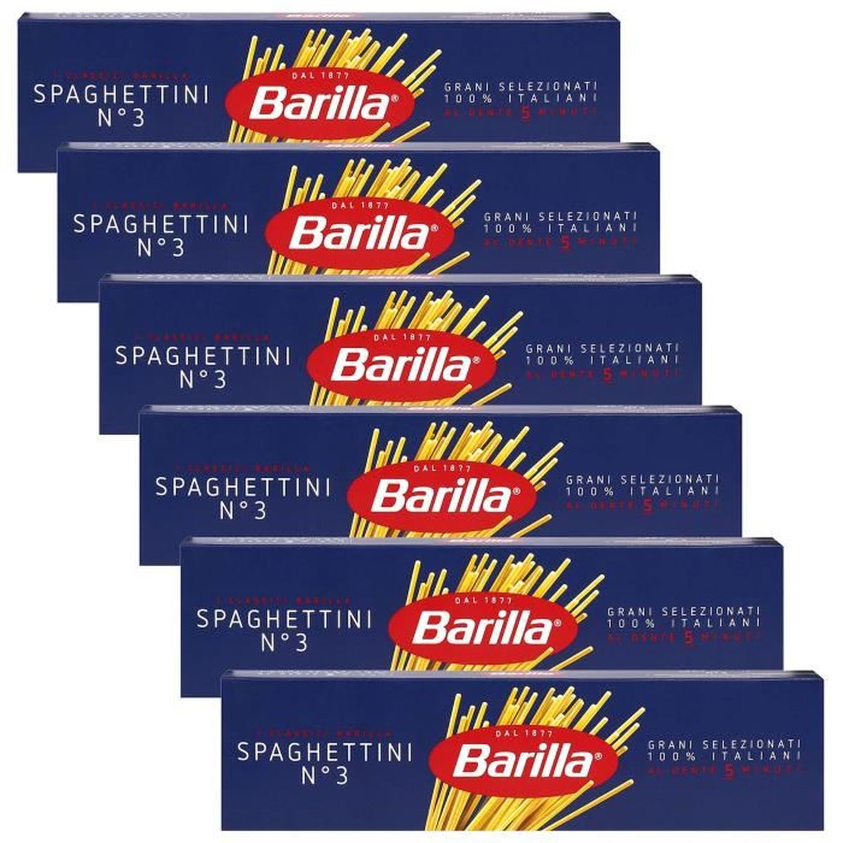 BARILLA Spaghettini - Pâtes spaghetti italiennes 6x500g - Cdiscount Au ...