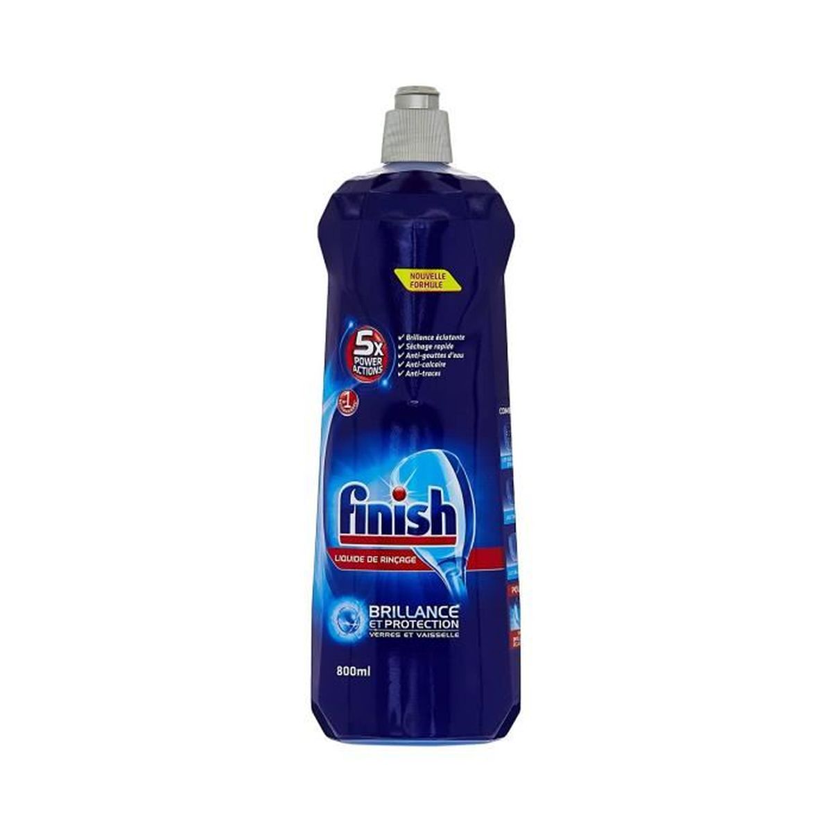 Finish Liquide de Rinçage Brillance et Séchage 800 ml - Cdiscount Maison