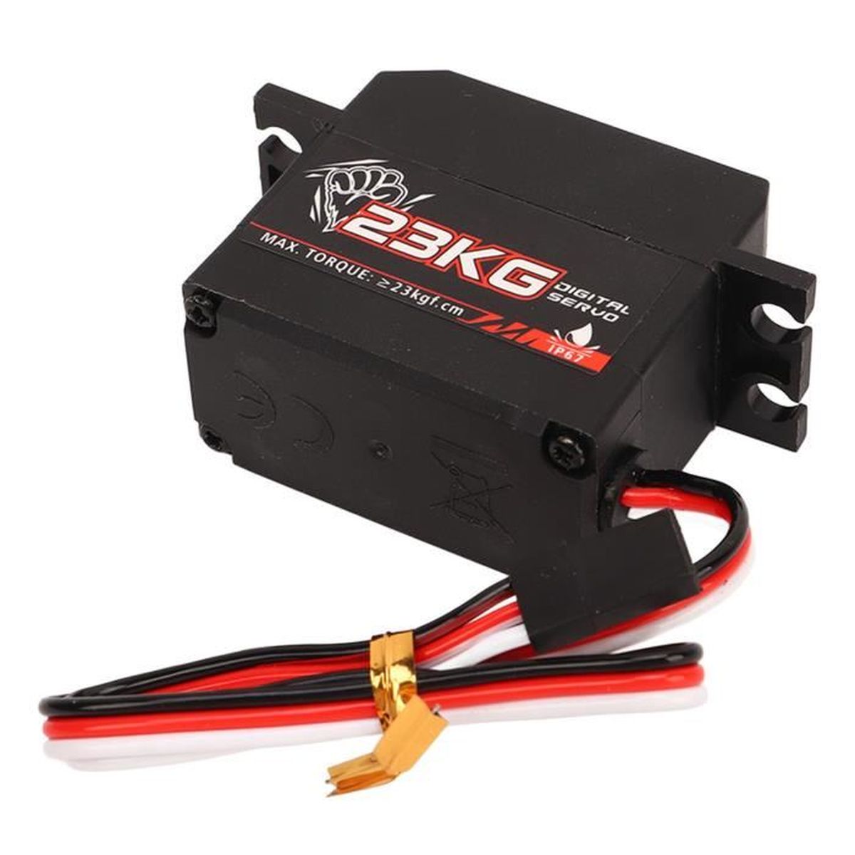 Servo RC Servomoteur étanche en plastique et métal, 23kg, pour modèles ...